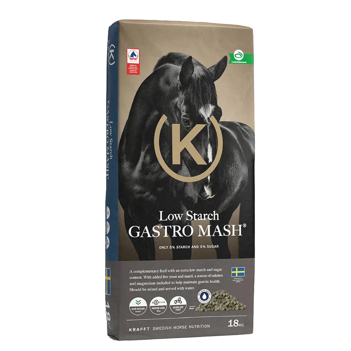 KRAFFT Low Starch Gastro Mash 18 kg | Börjes Hästsport